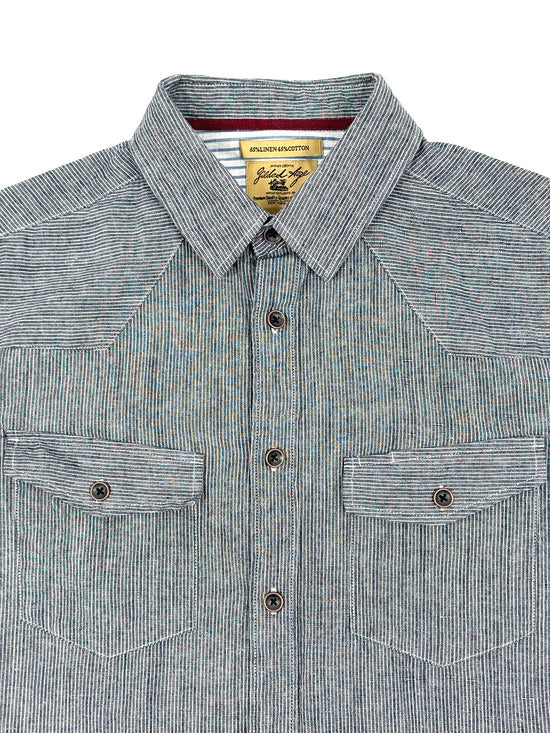 Whyatt Linen Stripe Chambray 3008 – Gilded Age