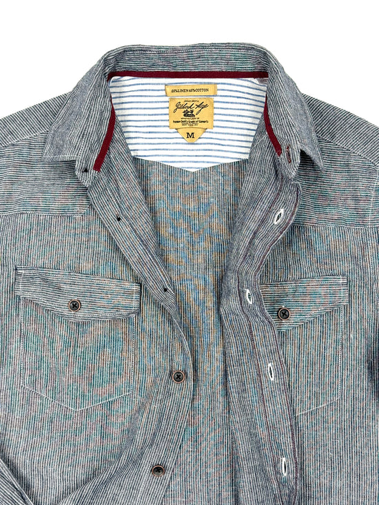 Whyatt Linen Stripe Chambray 3008 – Gilded Age