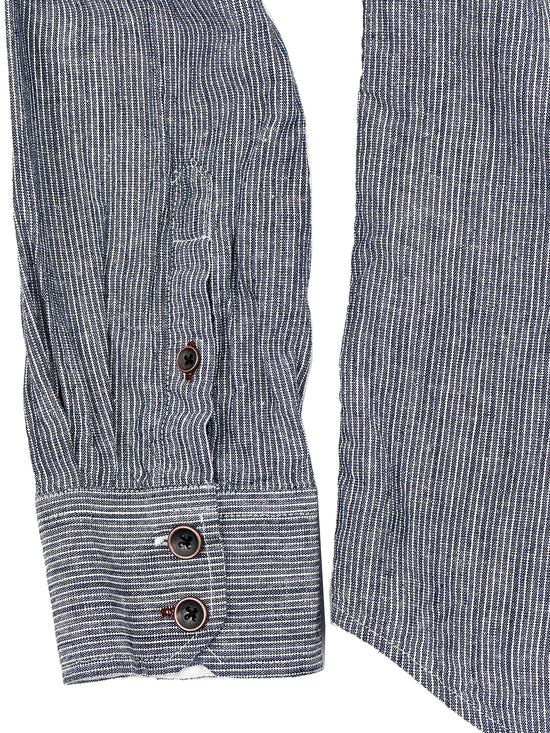Whyatt Linen Stripe Chambray 3008 – Gilded Age